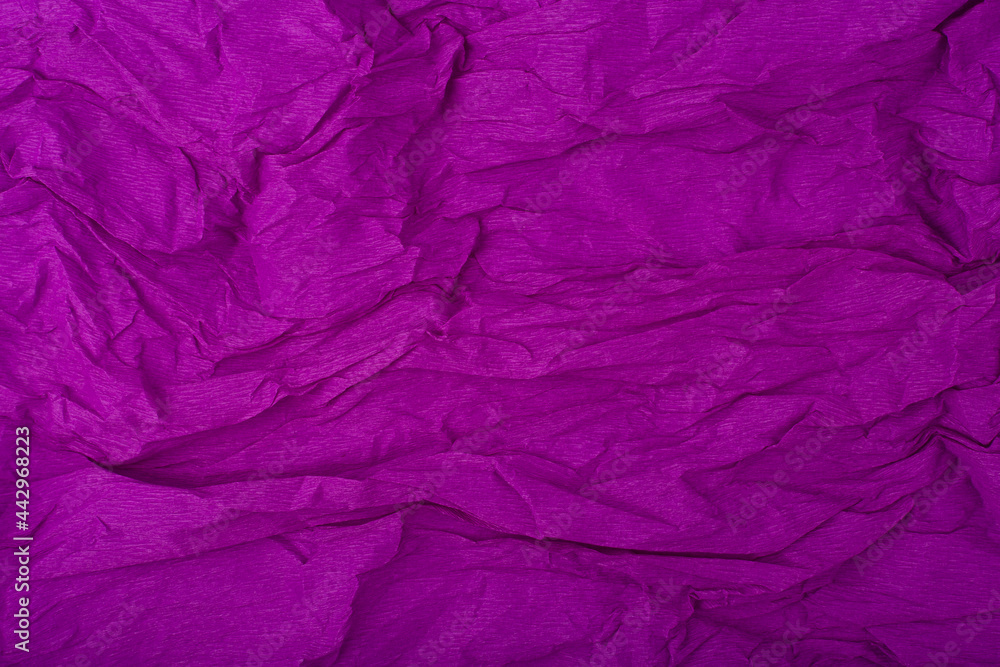 Purple crumpled paper texture background with space for text. Crumpled ...