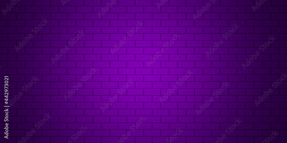 Purple gradient brick wall texture background Stock Illustration ...