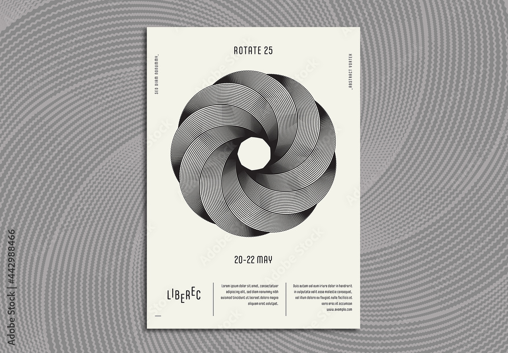 Abstract Radial Vortex Shape Background Design Cover Layout Stock ...