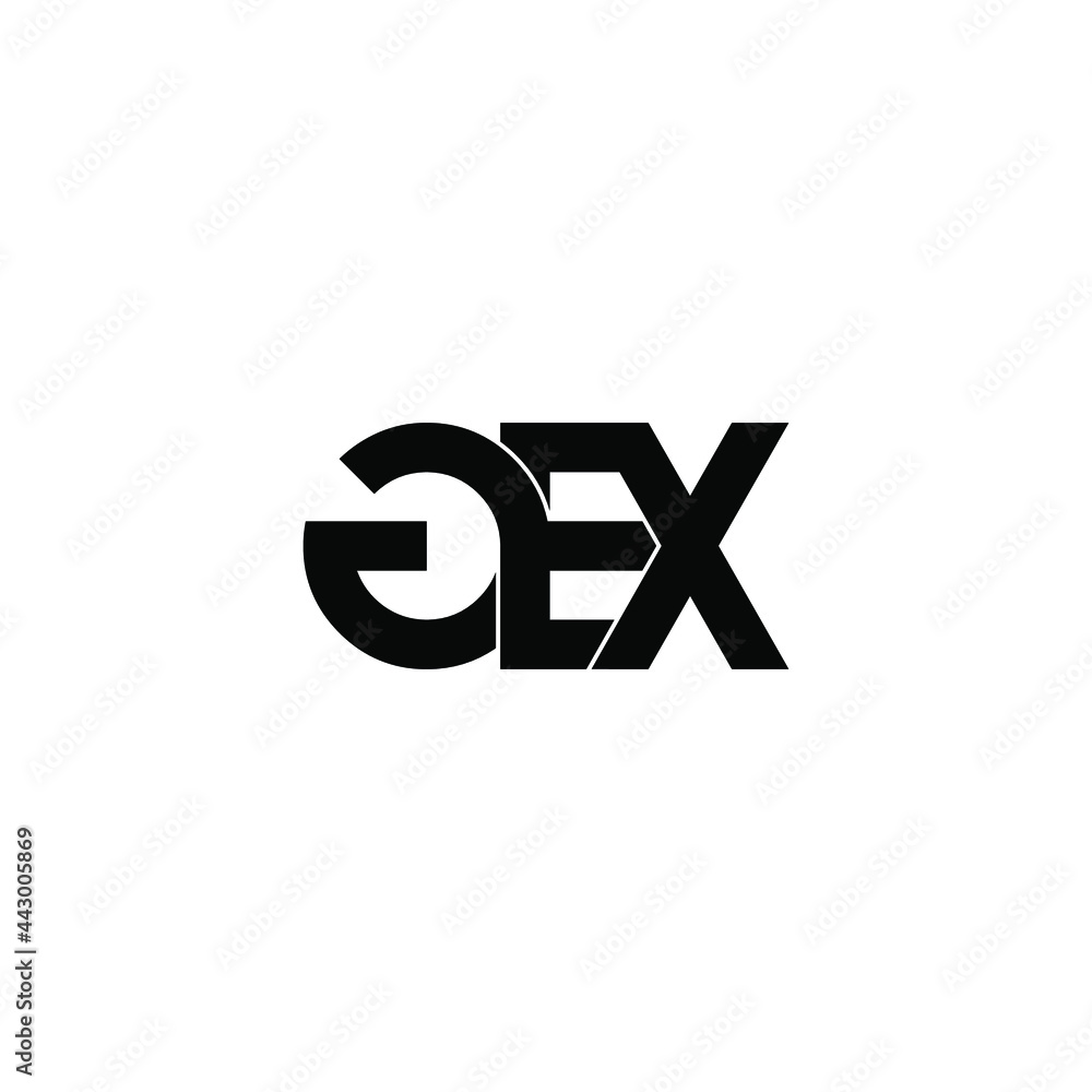 gex letter original monogram logo design Stock Vector | Adobe Stock