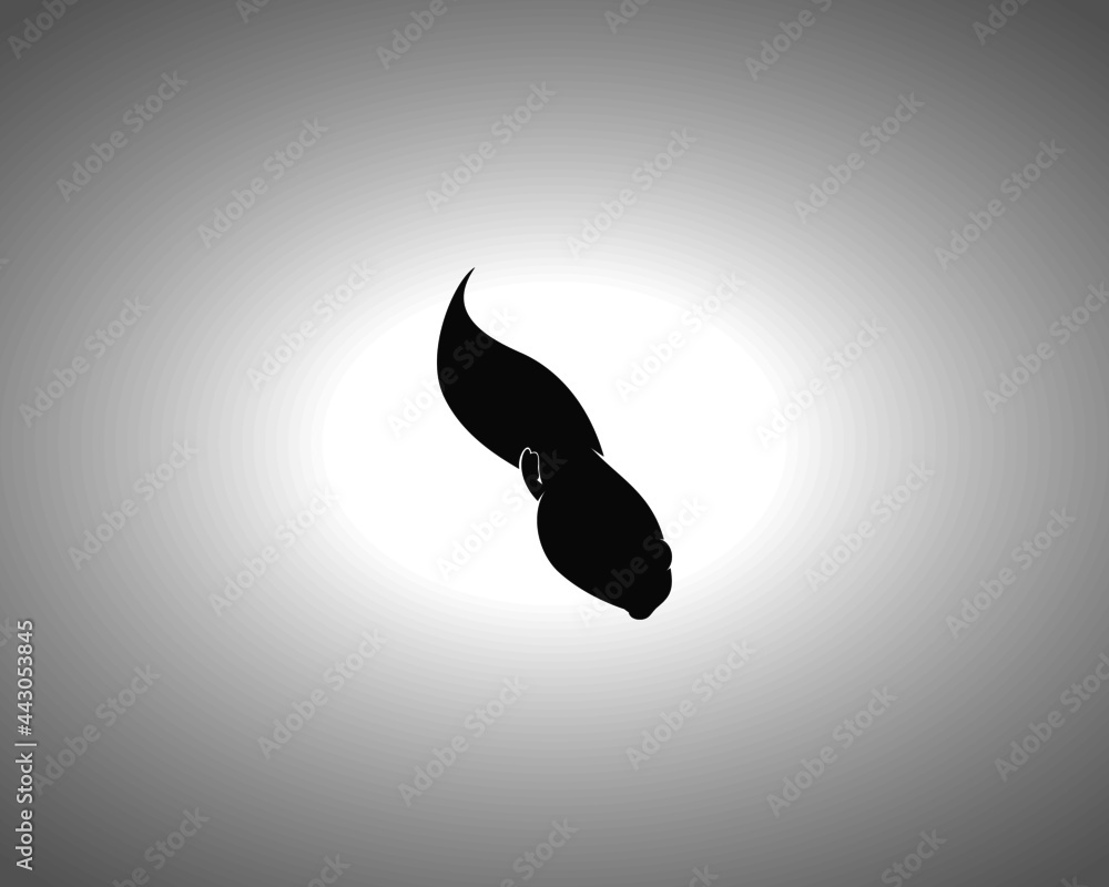 Tadpole Silhouette. Isolated Vector Animal Template for Logo Company ...