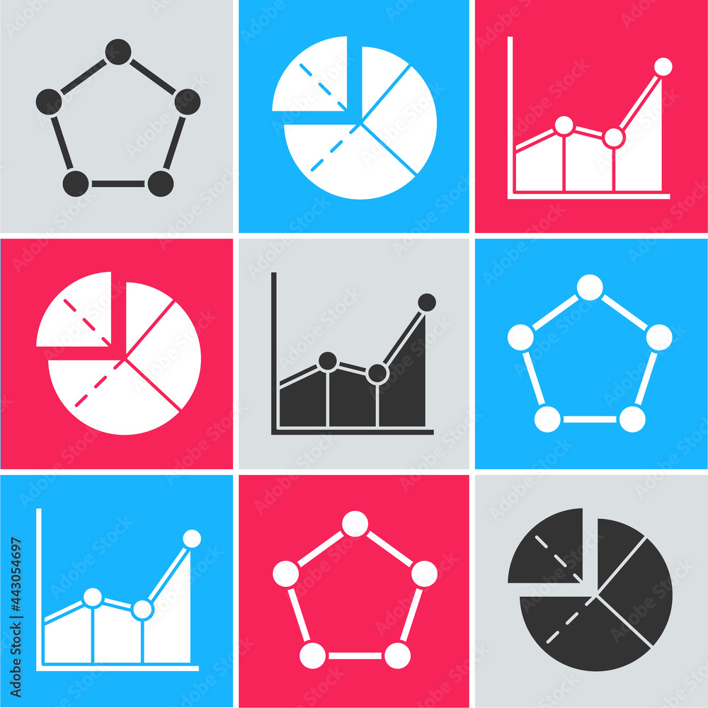 Set Geometric figure Pentagonal prism, Graph, schedule, chart, diagram ...
