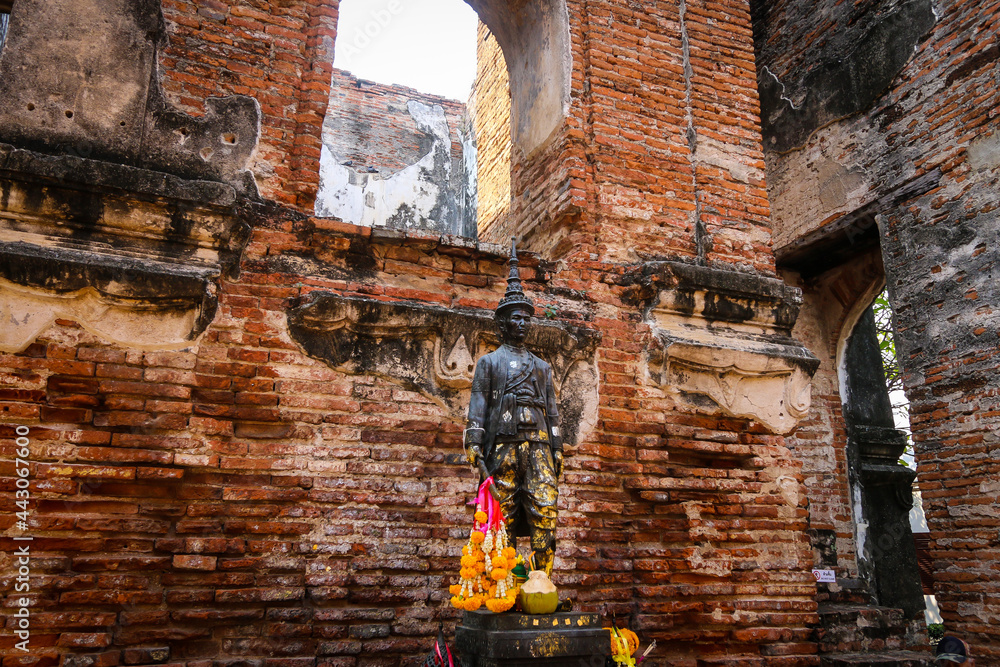 King Narai statue in King Narai's Palace (Phra Narai Ratchanivet) in ...