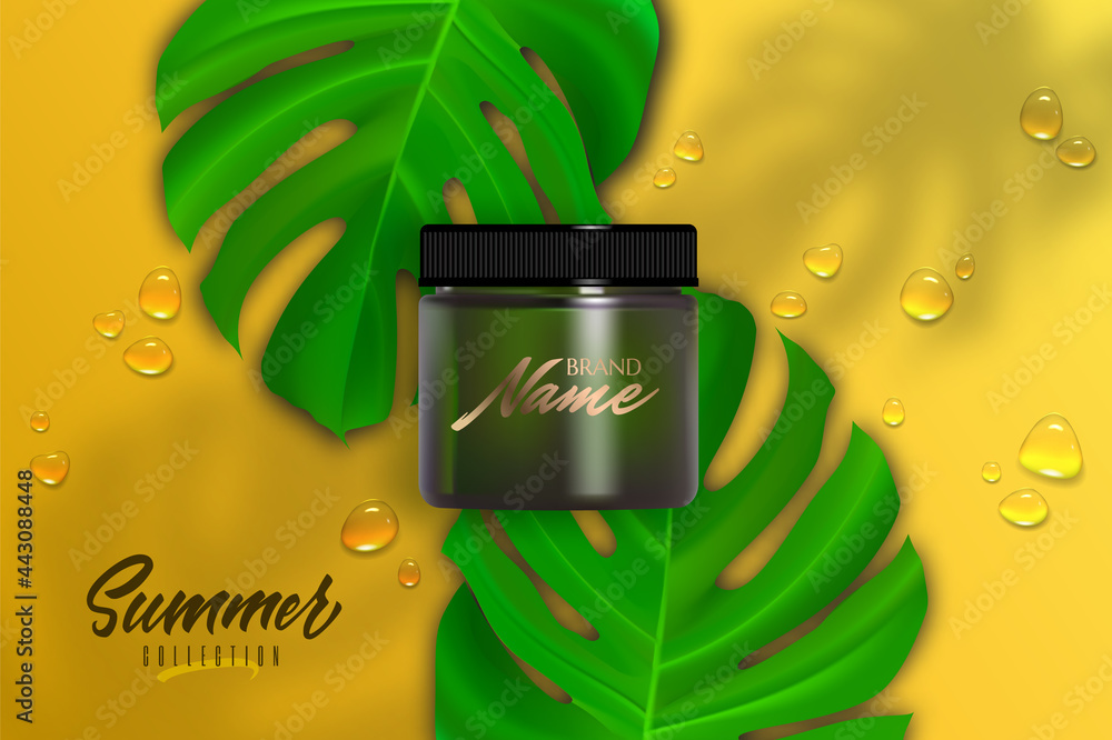 Design cosmetics product advertising for catalog, magazine. Mock up of ...