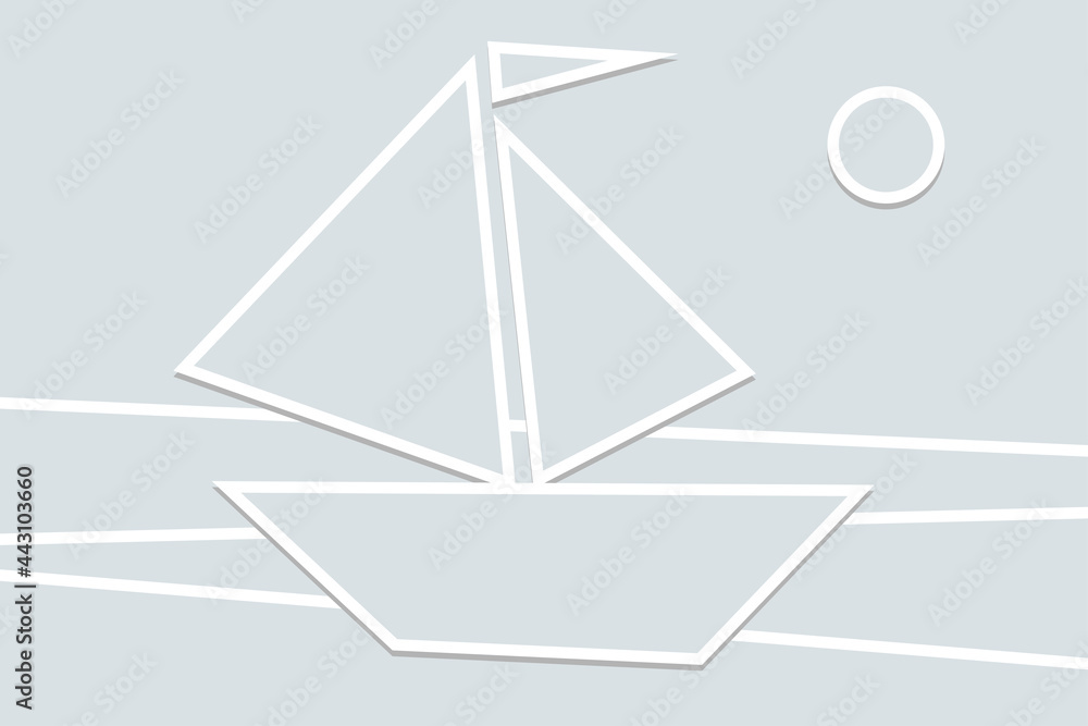 Abstract mood board template for presentation design, collage of ...