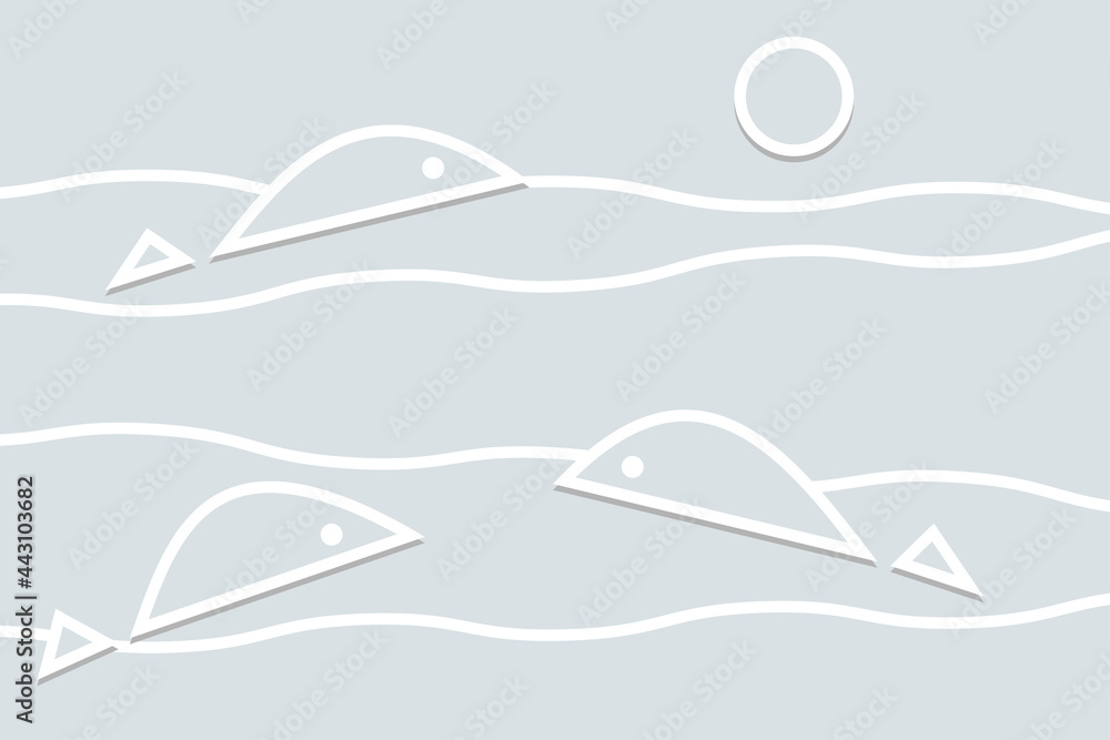 Abstract mood board template for presentation design, collage of ...