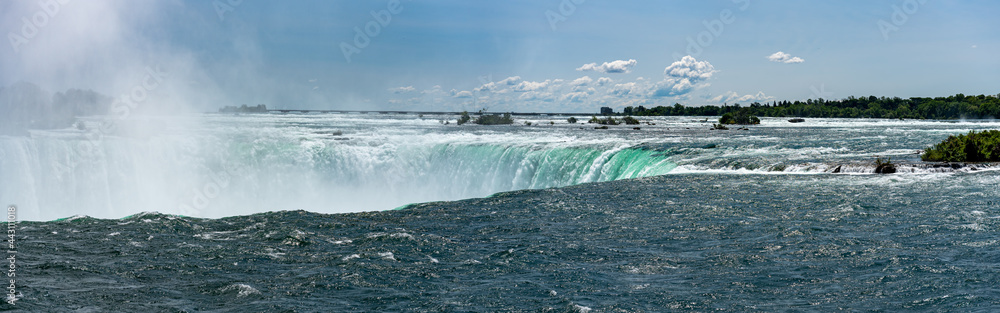 Panorama of edge of Niagara Falls Stock Photo | Adobe Stock