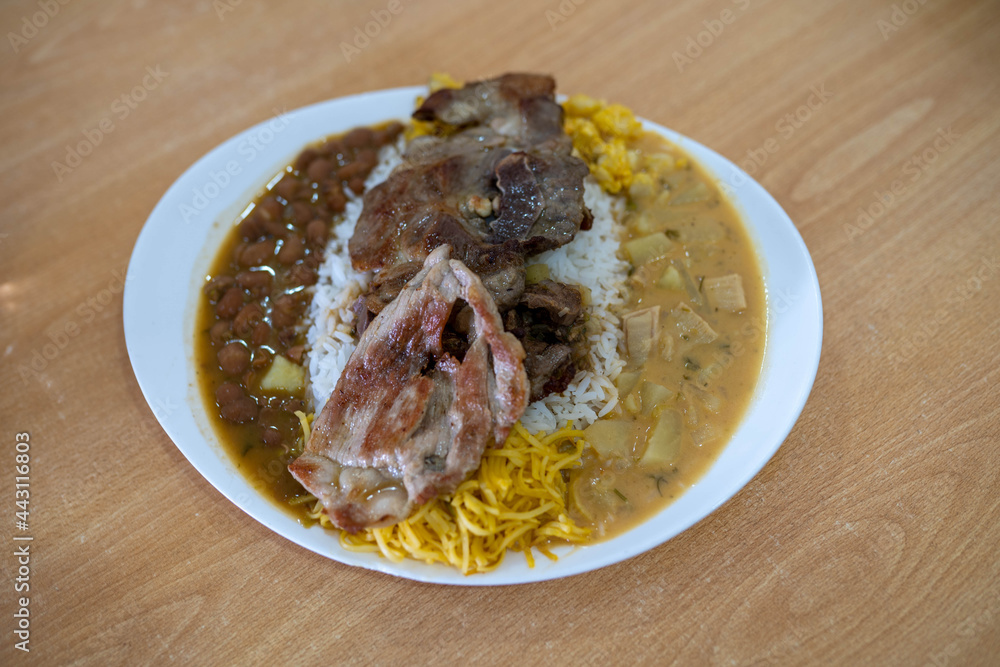 Bandera o Banderita : plato de comida tradicional de la cocina ...