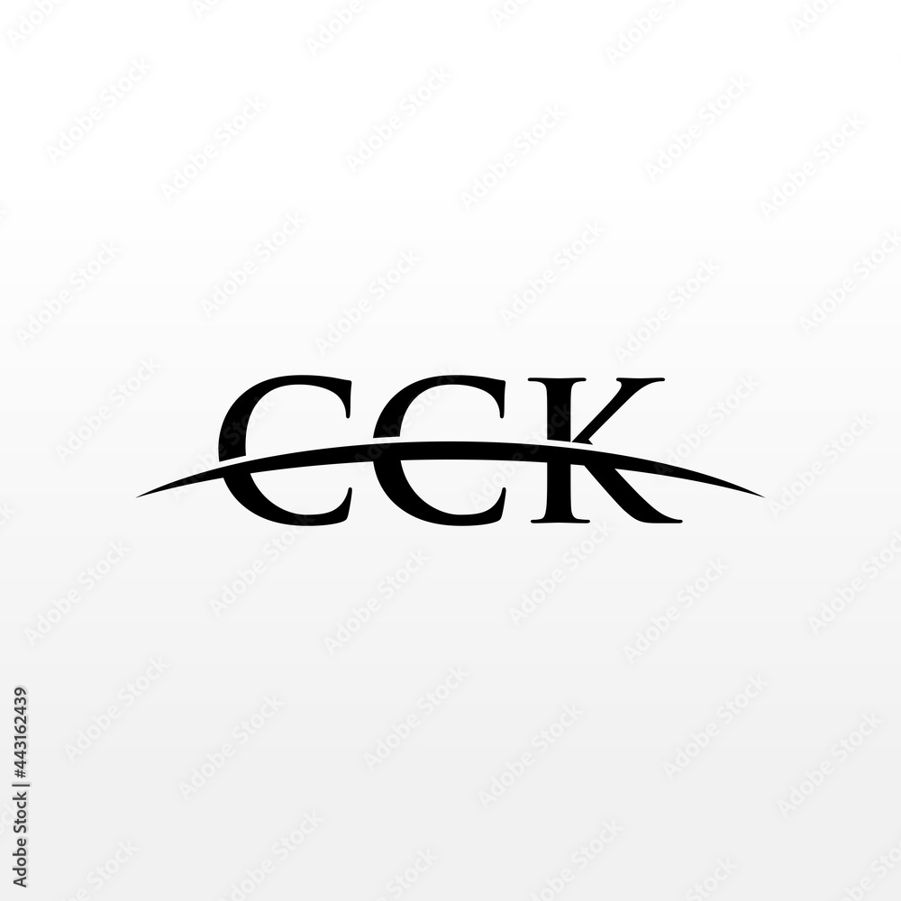 CCK initial overlapping movement swoosh horizon, logo design ...