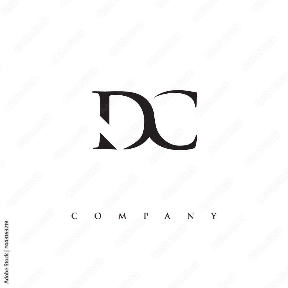 Initial DC logo design vector Stock Vector | Adobe Stock
