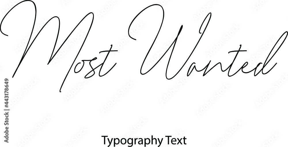 Most Wanted Vector Script and Cursive Handwritten Typography For ...