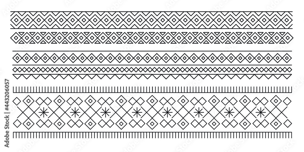 Saudi Arabia Riyadh Sadou cultural pattern, Editable Stroke Stock ...