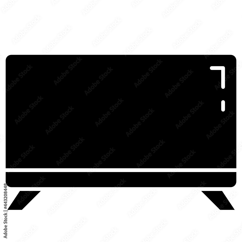 tv screen solid icon Stock Vector | Adobe Stock