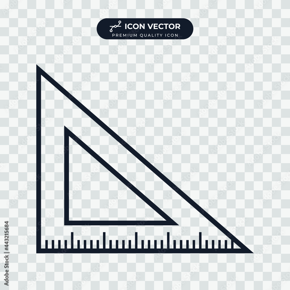 ruler icon symbol template for graphic and web design collection logo ...