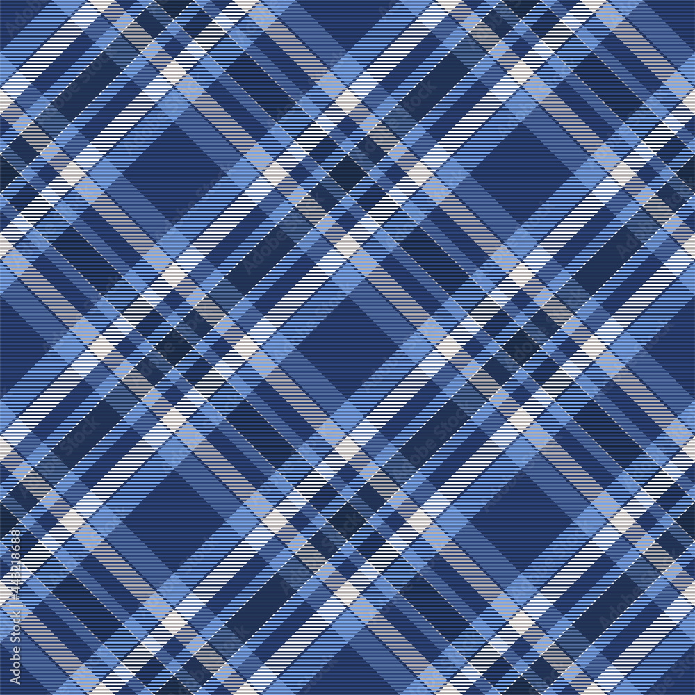 Tartan plaid pattern in blue. Print fabric texture seamless. Check ...