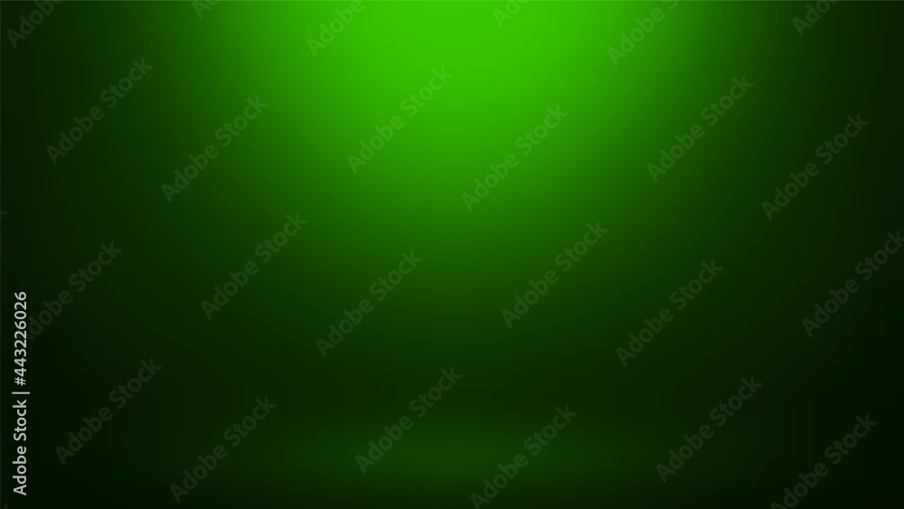 Green studio room background, Green gradient Stock Vector | Adobe Stock