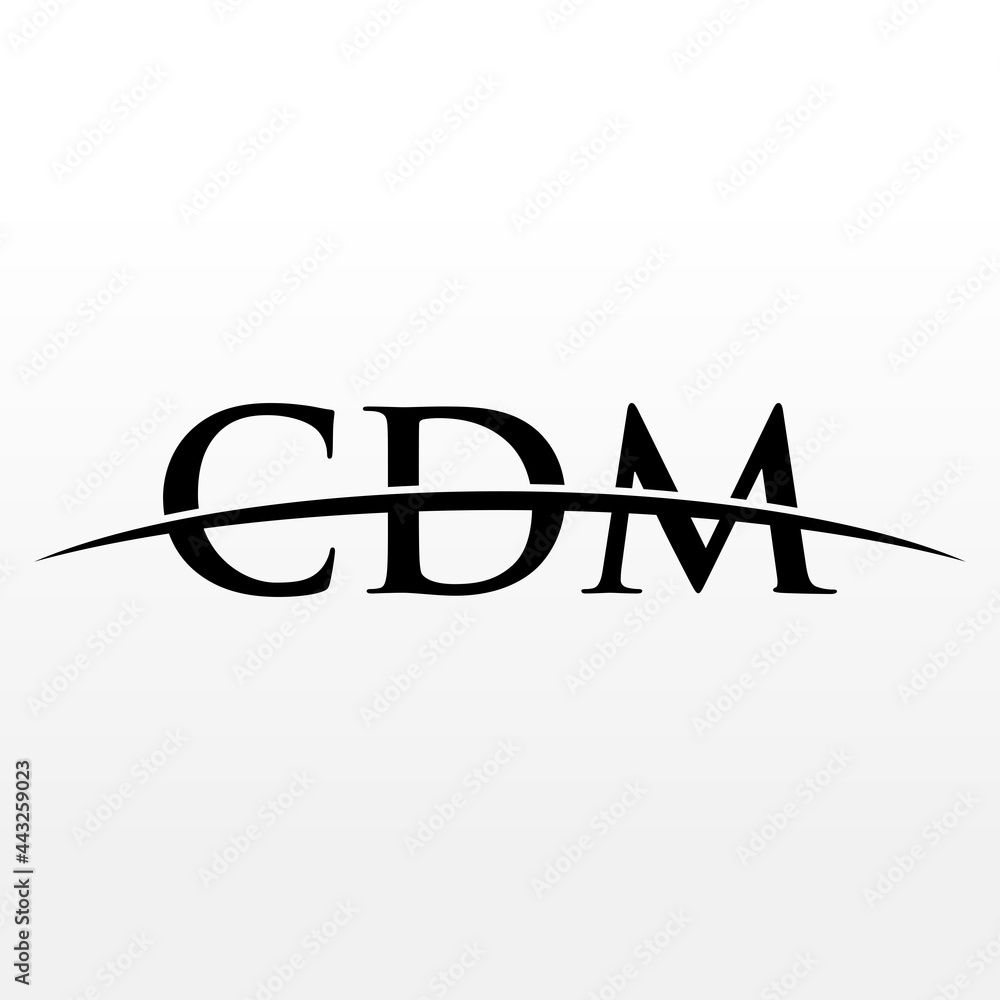 CDM initial overlapping movement swoosh horizon, logo design ...