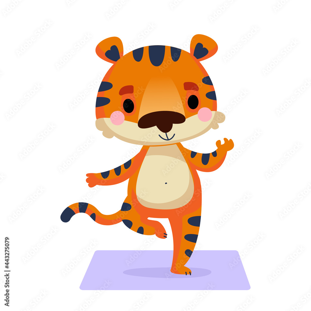 Standing Tiger Clip Art