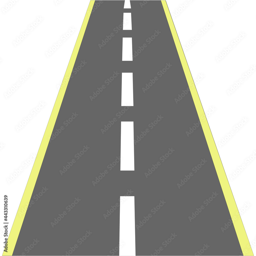 Road vector. Race track. Road marked to the horizon in perspective ...