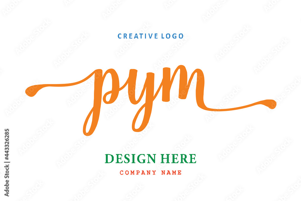 PYM lettering logo is simple, easy to understand and authoritative ...
