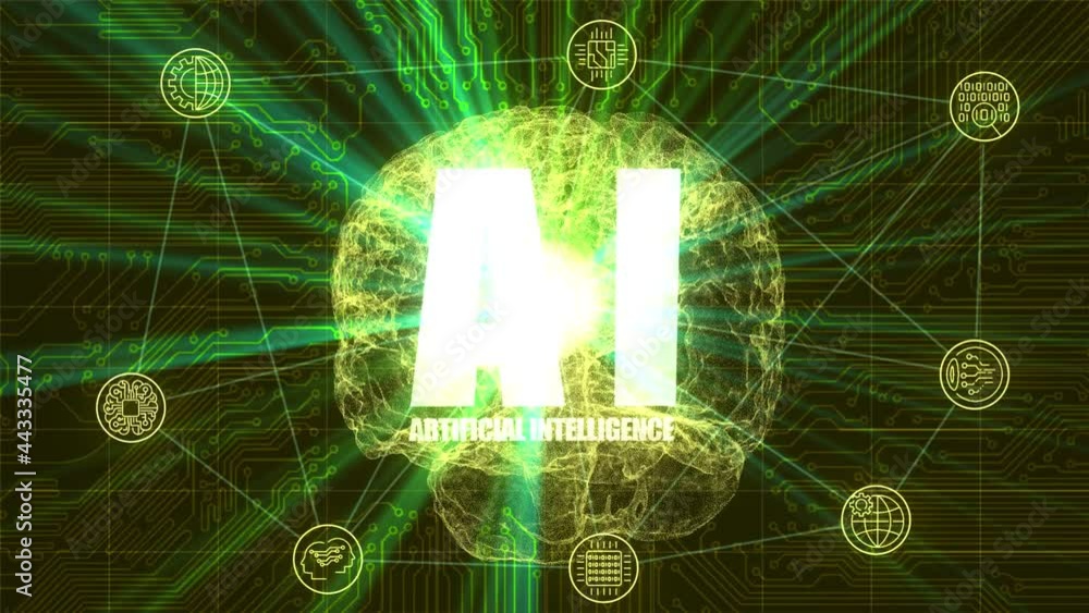 High quality VFX motion graphics animation depicting emerging ...