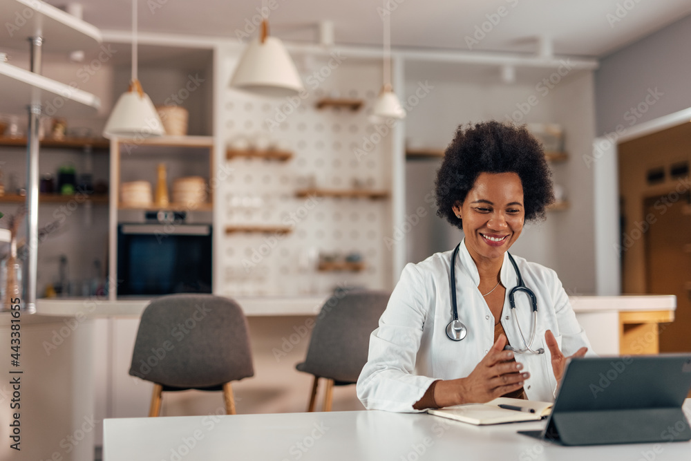African doctor, helping her patients get well quicker. Stock Photo ...