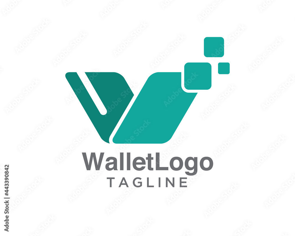 wallet , payment logo vector simple design template Stock Vector ...