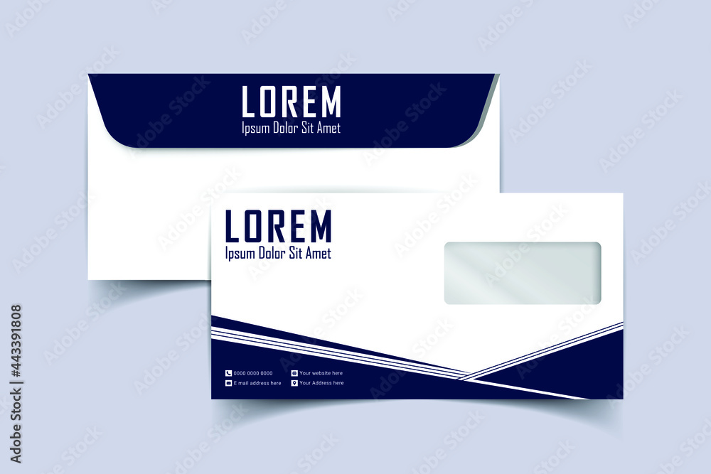DL Envelope template. DL size envelope template. International standard ...