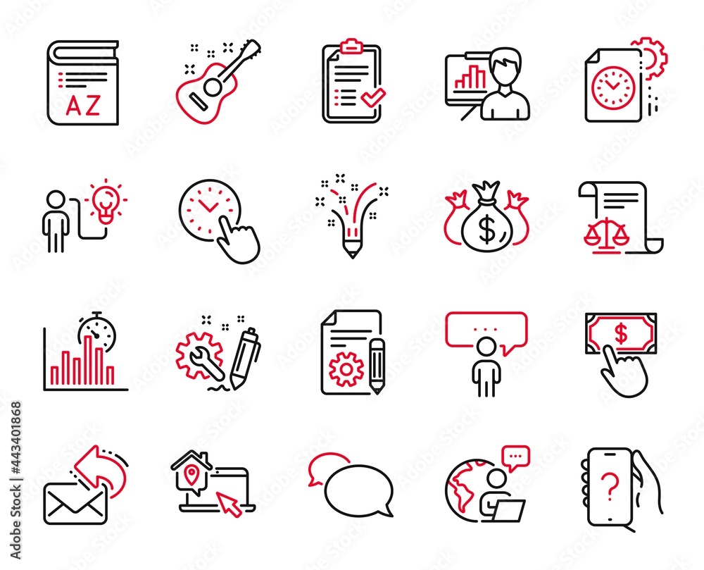 Vector Set of Education icons related to Business idea, Engineering and ...