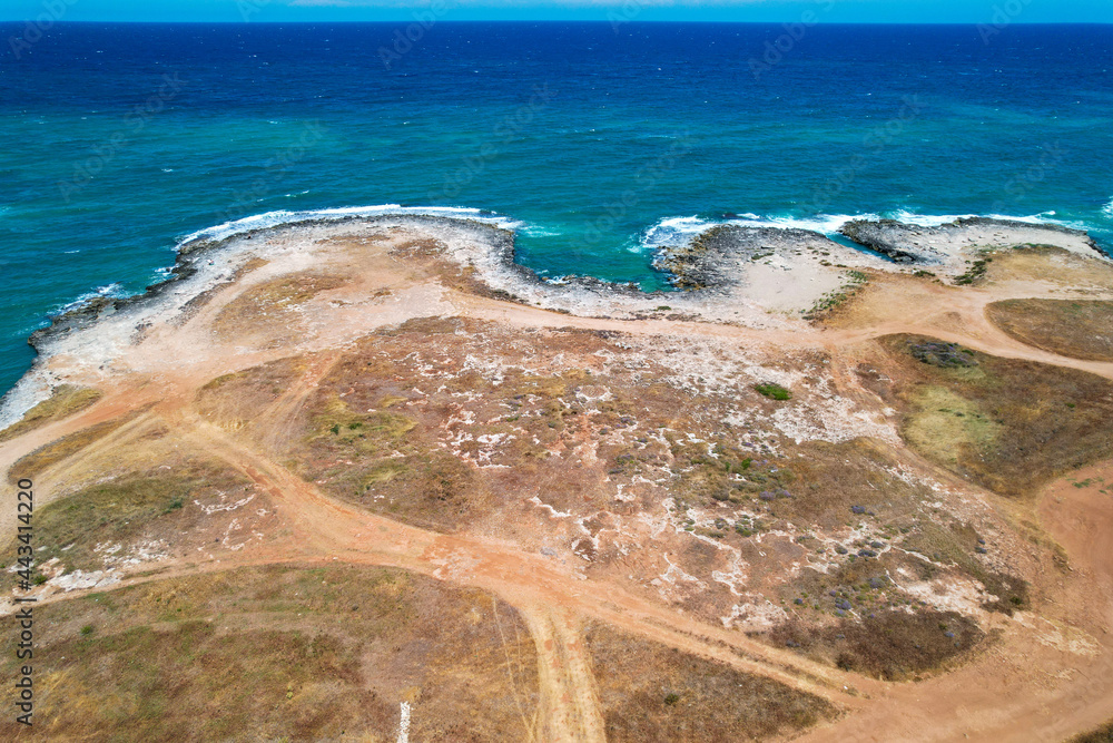Costa Merlata, Ostuni photographed with drone from above. It offers one ...