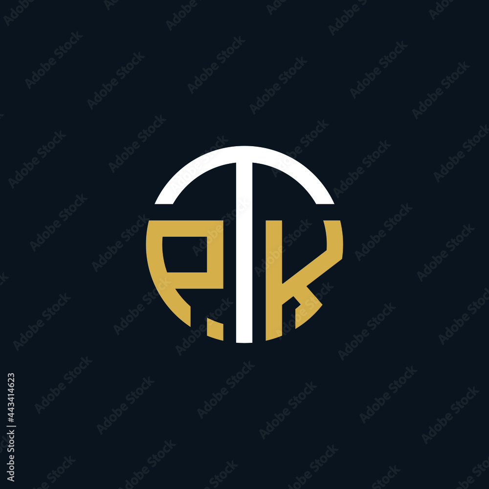 Stockvector PTK logo, PTK icon, PTK vector, PTK monogram, PTK letter ...