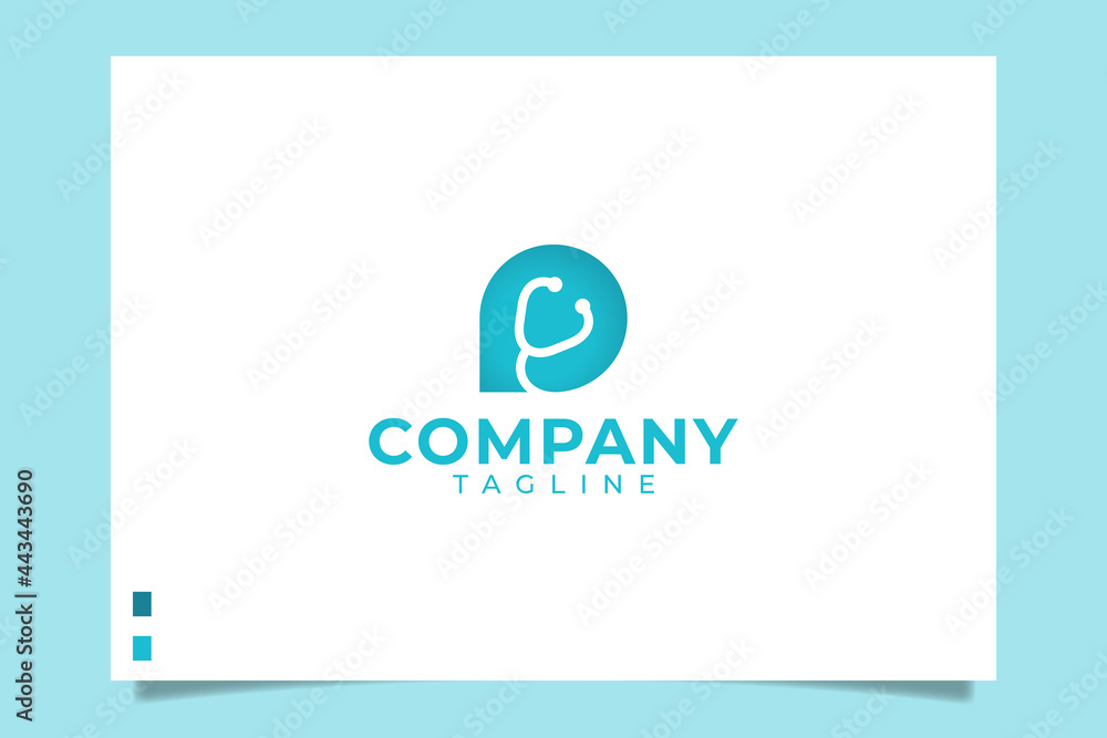 letter d medical logo vector for any business especially for medical ...