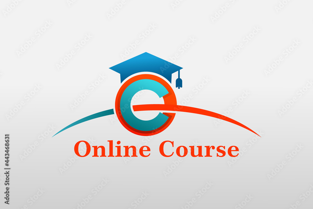 Digital School Logo Design Stock Vectors , Education logo concept student hat with letter C And ...