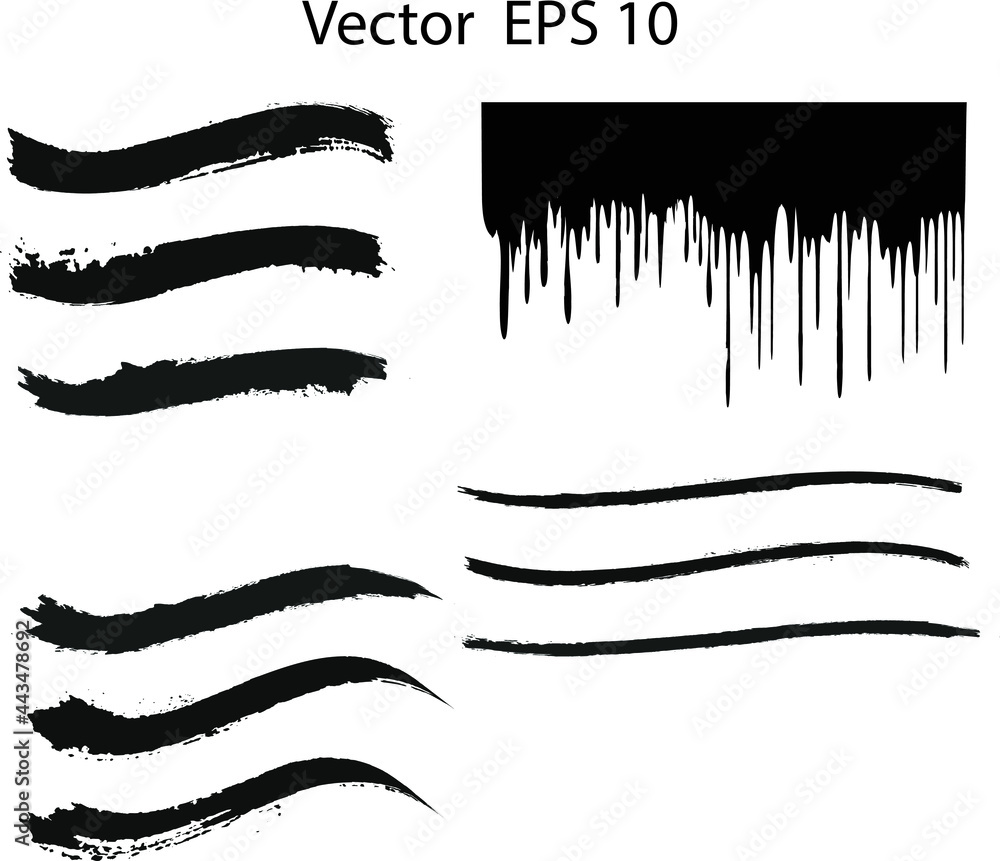 Black Paint Splash Line