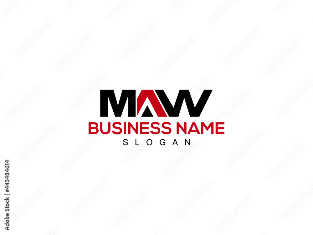 Letter MAW Logo Icon Vector Image Design For Your Business Stock Vector ...