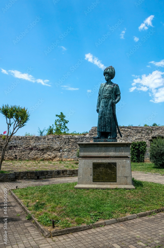 Sculpture of Sultan Suleiman the Magnificent in Trabzon, Turkey Stock ...
