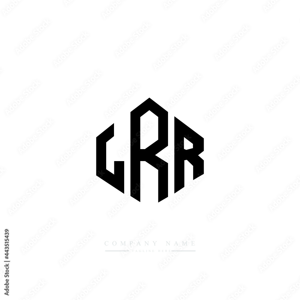 LRR letter logo design with polygon shape. LRR polygon logo monogram ...