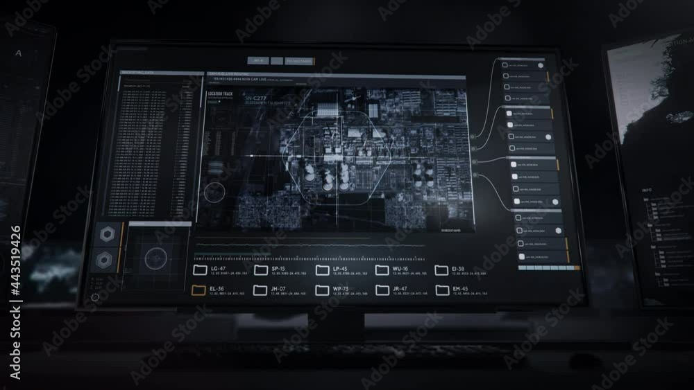 Computer Screen. User Interface. The most Modern Spying Software is ...