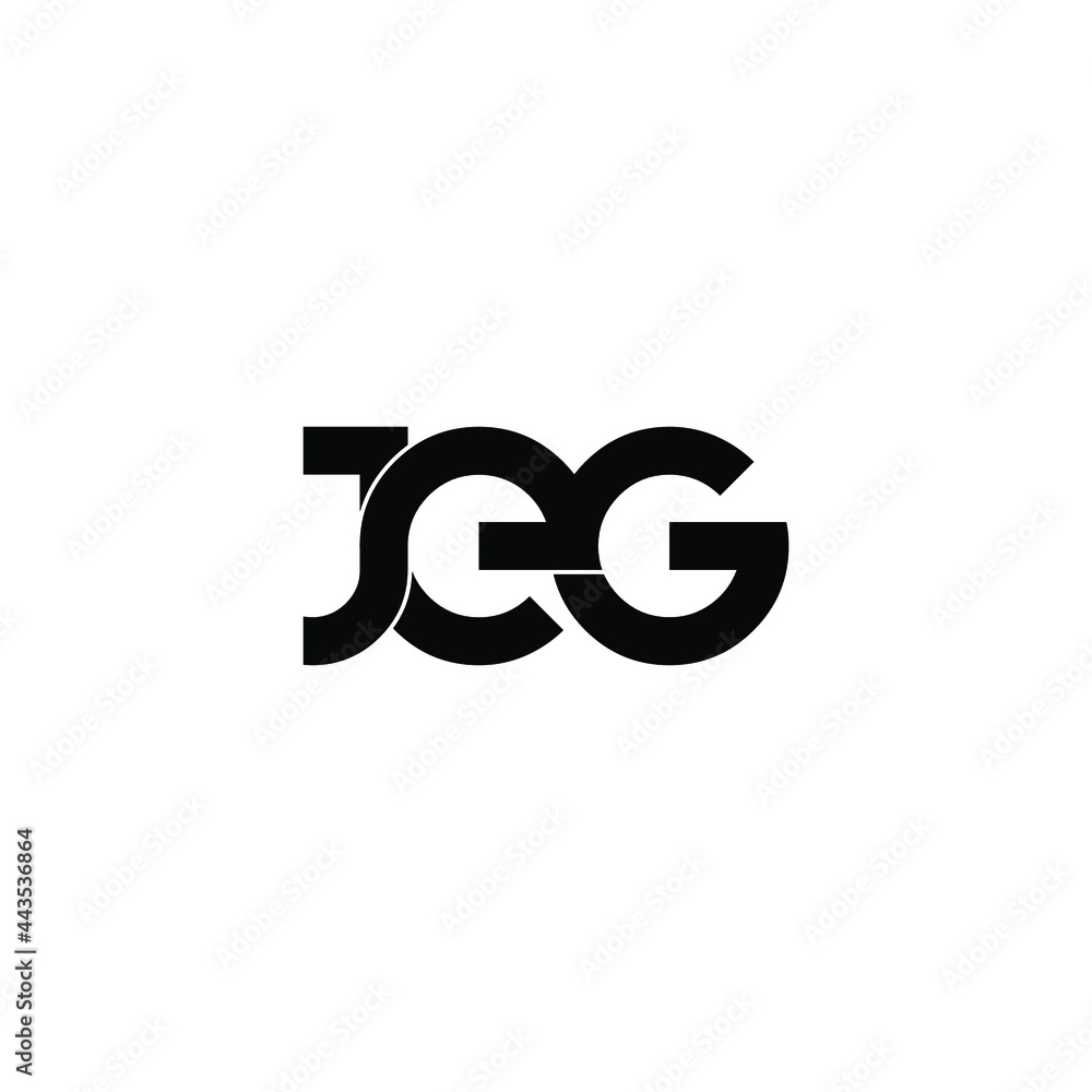 jeg letter original monogram logo design Stock Vector | Adobe Stock
