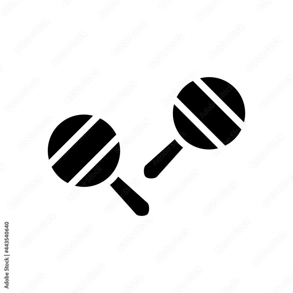 maracas icon Stock Vector | Adobe Stock
