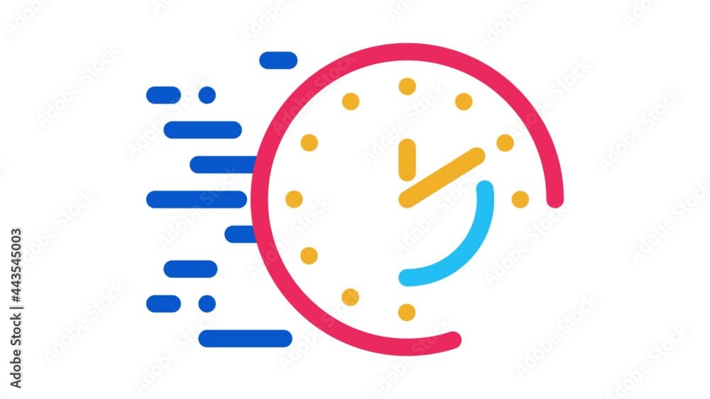 Time Expiration Icon Animation. color Time Expiration animated icon on ...