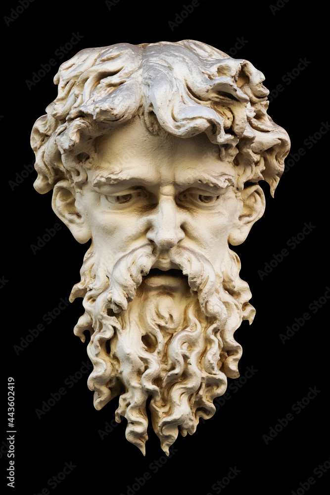 Face of god Zeus (Jupiter). The king of Olympian gods and the ruler of ...