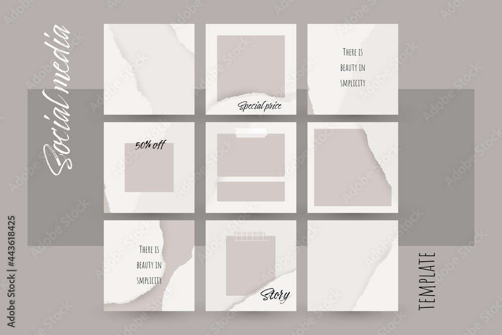 Instagram social media story post background for beauty, jewelry ...