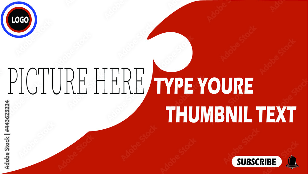 best youtube thumbnail template Stock Vector | Adobe Stock