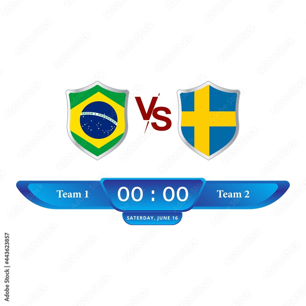 Football game scoreboard stylish collection. Soccer scoreboard with ...