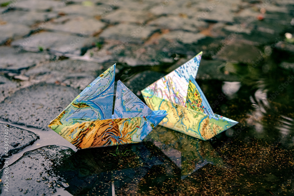 Paper Ships Stock Photo | Adobe Stock