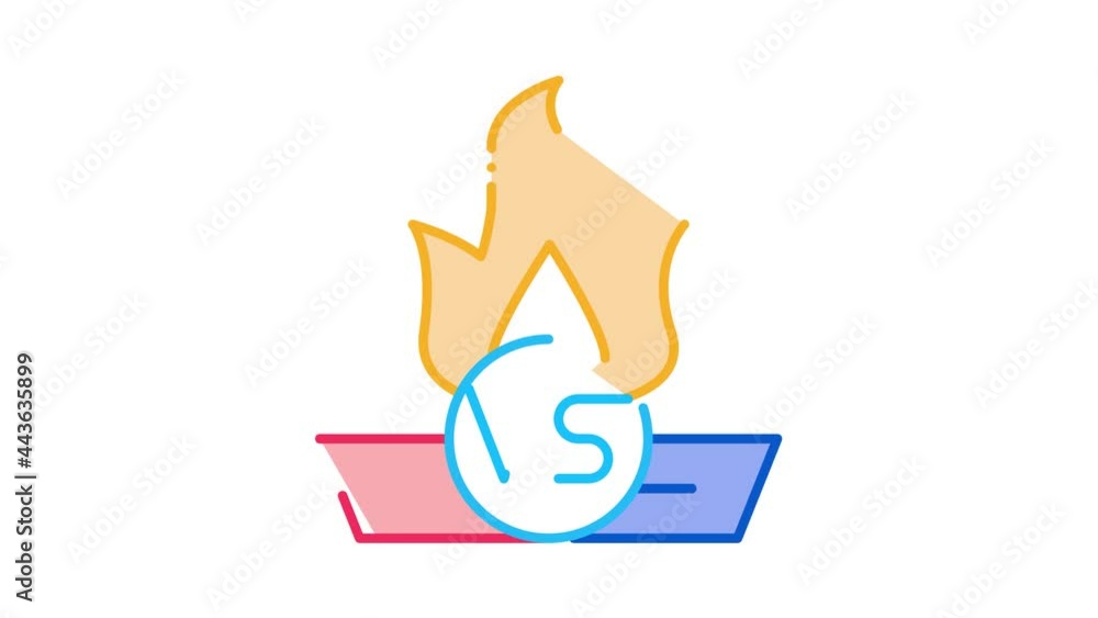 Battle Logo Icon Animation. color Battle Logo animated icon on white ...