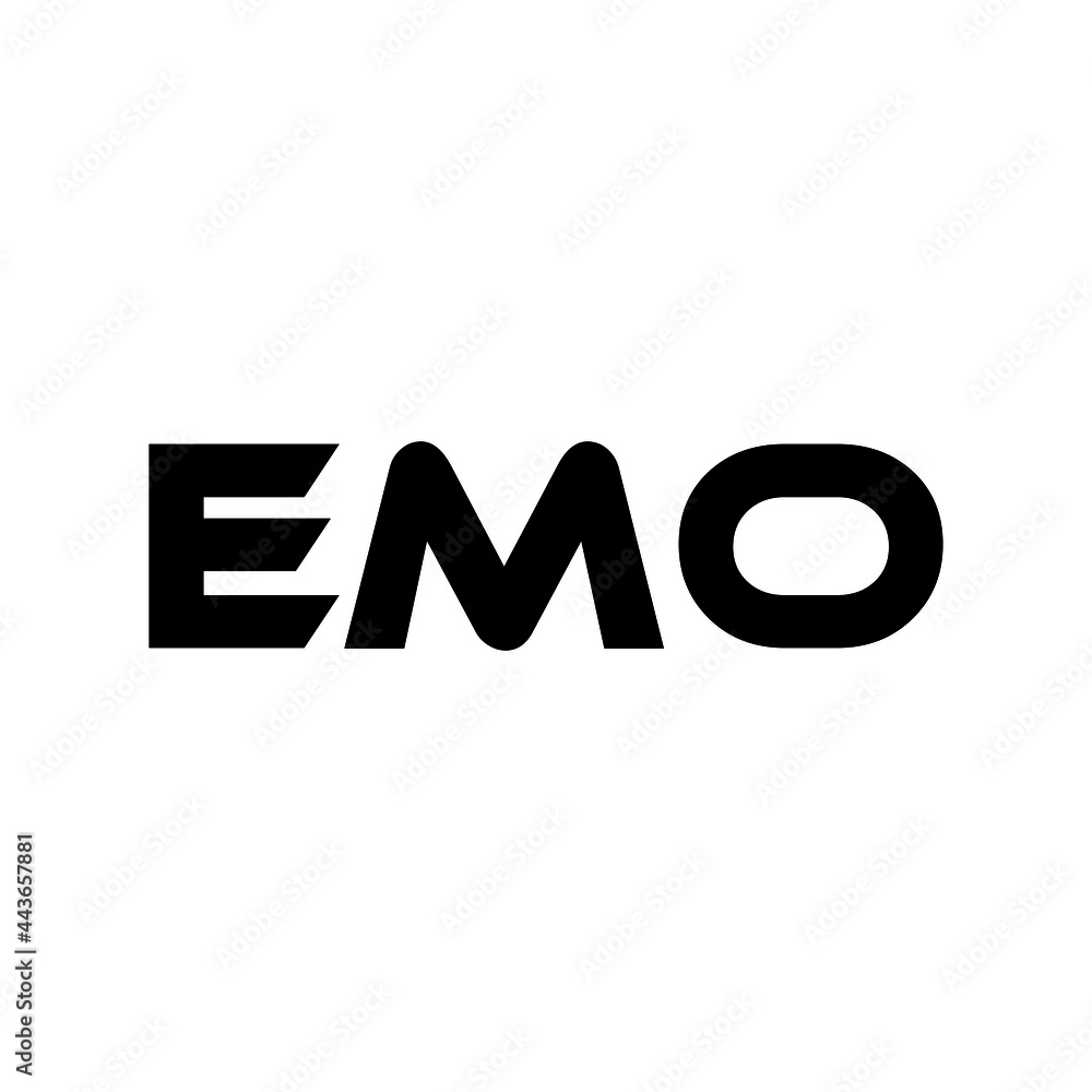 Vecteur Stock EMO Letter Logo Design With White Background In vecteur-stock-emo-letter-logo-design-with-white-background-in