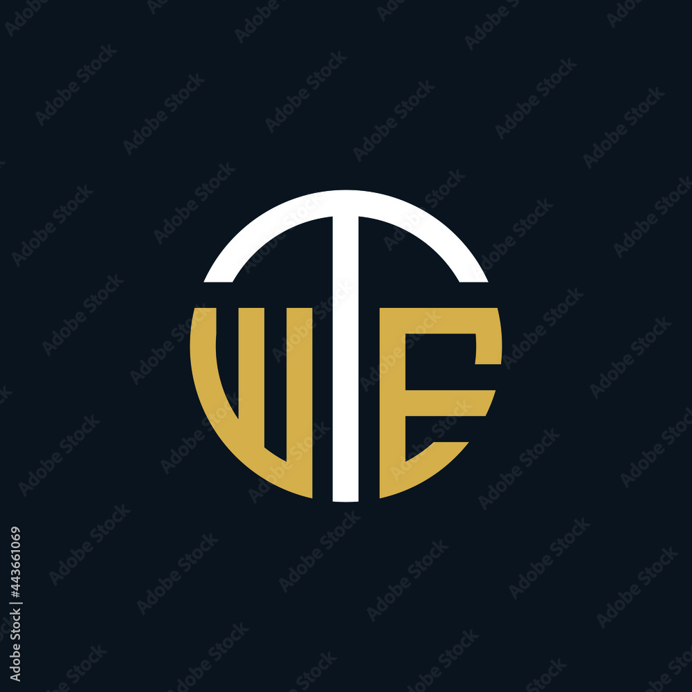 WTE logo, WTE icon, WTE vector, WTE monogram, WTE letter, WTE ...