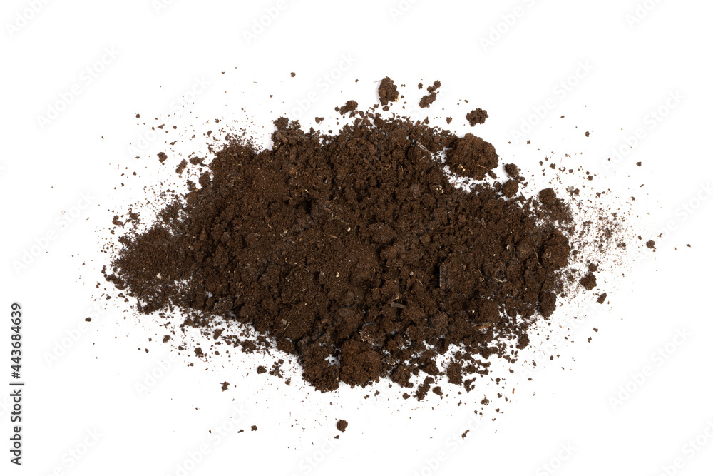 Fertilized Dry Dirt Isolated, Dried Ground, Manure Soil Stock Photo ...